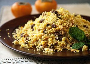 Couscous with Almonds, Raisins and Saffron Onions | California Olive Ranch