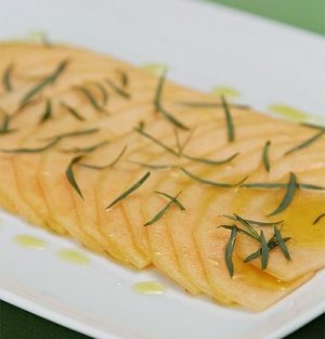 Melon Carpaccio with Lime and Tarragon | California Olive Ranch