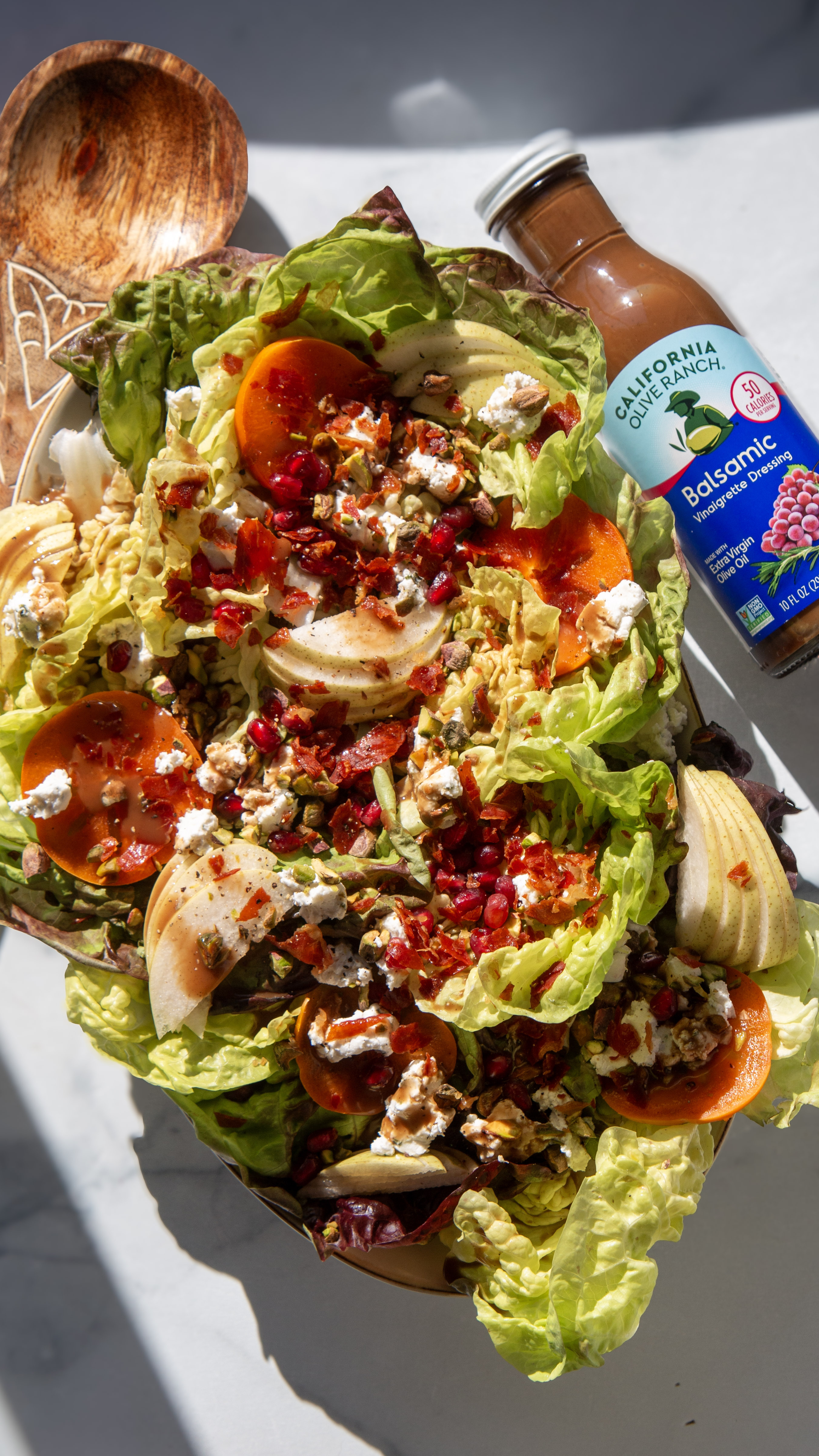 Crispy Prosciutto & Persimmon Salad Recipe | California Olive Ranch