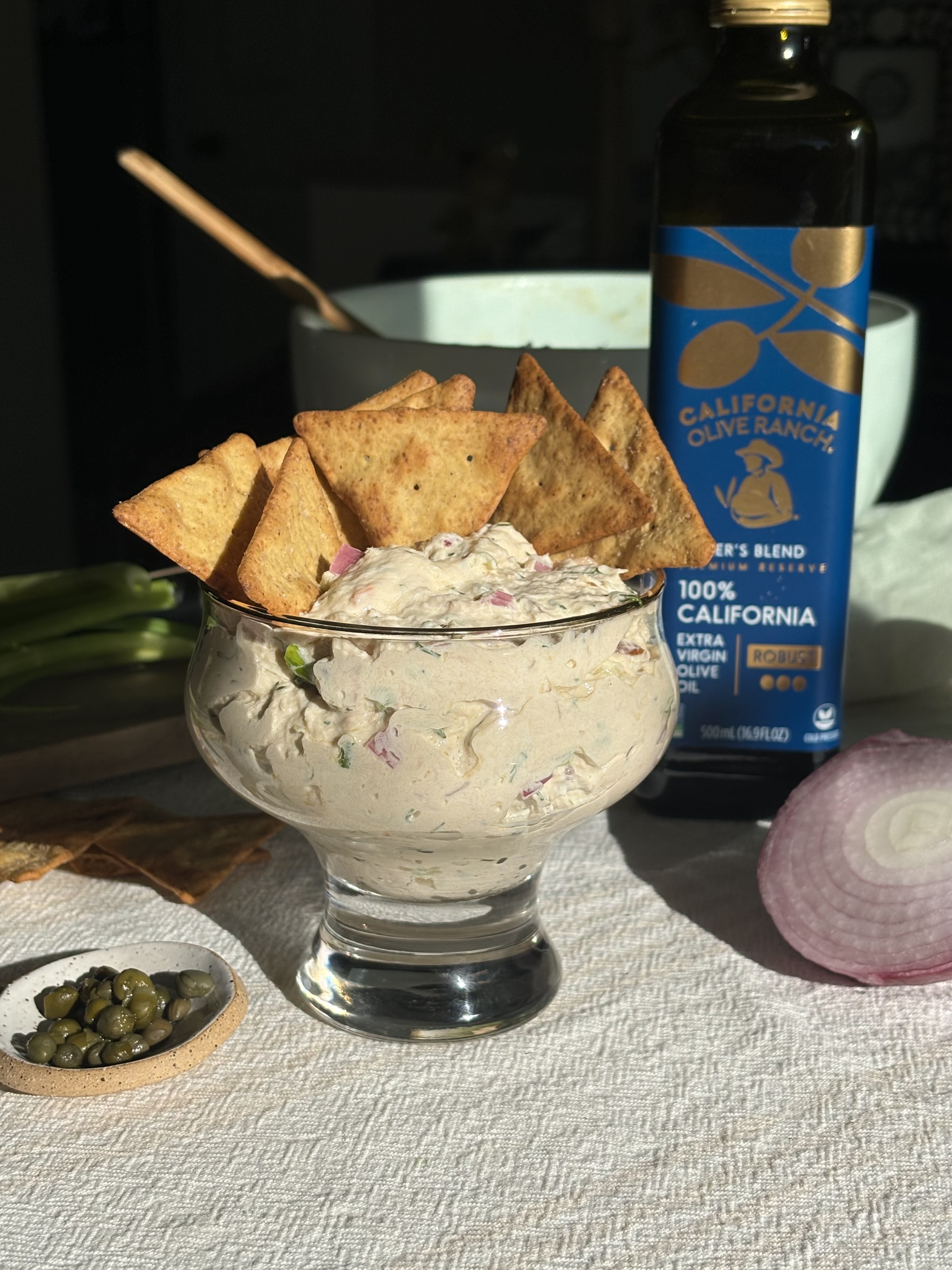 Smoked Salmon and Caper Spread | California Olive Ranch