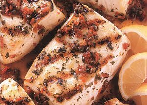 Lemon Halibut with Caper Sauce | California Olive Ranch